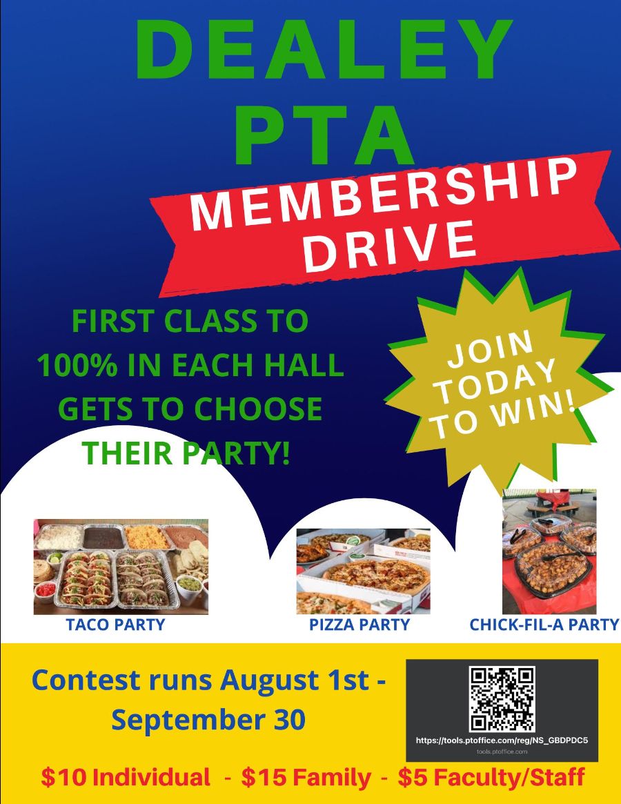 PTA Membership Drive! – Dealey PTA
