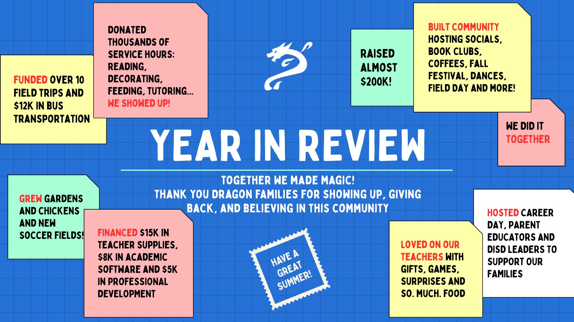 Dealey PTA – Helping Dragons Fly