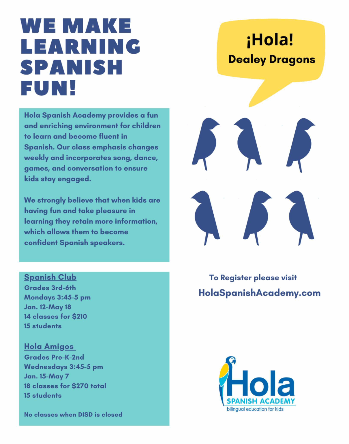 Dealey PTA – Helping Dragons Fly